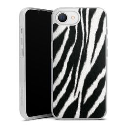 DeinDesign iPhone 17e Handy Silikon H&uuml;lle Case transparent Handyh&uuml;lle Zebra Fur Muster Silikon Case