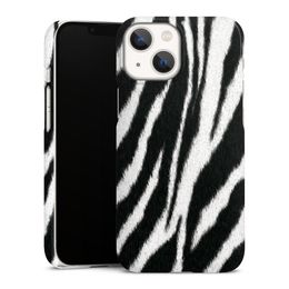 DeinDesign iPhone 13 Mini Handy Premium Case Smartphone Handyh&uuml;lle Schutzh&uuml;lle gl&auml;nzend Fur Muster Zebra Premium Case