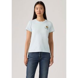 Levi's LEVI'S Damen T-Shirt "THE PERFECT TEE", wei&szlig;, Gr. S, Single Jersey, Obermaterial: 100% Baumwolle, Shirts, mit Batwing-Logoprint