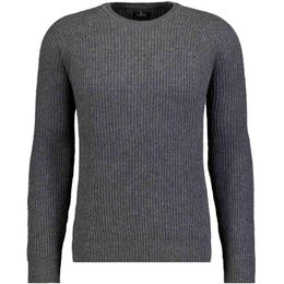 Rundhalspullover Ragman, Herren, Gr. 54, anthrazit, 90% Wolle 10% Baumwolle, Rundhals, Pullover Rundhalspullover
