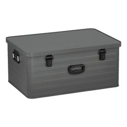 Aufbewahrungsbox Enders "Toronto XXL", grau, B:56,8 H:37,8 T:81,8, Aluminium, Aufbewahrungsboxen, Aufbewahrungsbox, Aluminium, BxTxH: 80x54x36,5 cm, 130 Liter