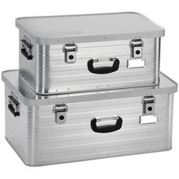 Transportbeh&auml;lter Enders "Toronto", silber, Aluminium, Transportboxen, 47L = 3,6kg; 80L = 5kg