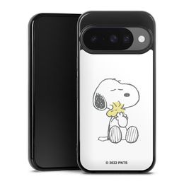 DeinDesign Google Pixel 10 Handy Silikon H&uuml;lle Case schwarz Handyh&uuml;lle Snoopy Love Peanuts