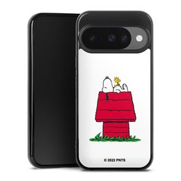 DeinDesign Google Pixel 10 Pro Handy Silikon H&uuml;lle Case schwarz Handyh&uuml;lle Snoopy Peanuts Official Licensed Product