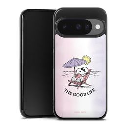 DeinDesign Google Pixel 10 Handy Silikon H&uuml;lle Case schwarz Handyh&uuml;lle Snoopy Official Licensed Product Peanuts