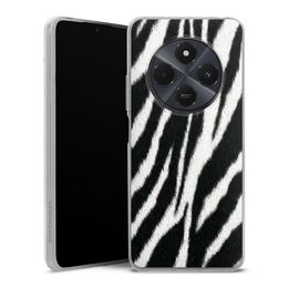 DeinDesign Xiaomi Redmi 14C Handy Silikon H&uuml;lle Case transparent Handyh&uuml;lle Muster Zebra Fur Silikon Case