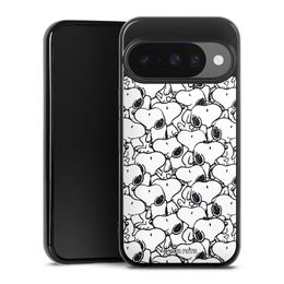 DeinDesign Google Pixel 10 Handy Silikon H&uuml;lle Case schwarz Handyh&uuml;lle Peanuts Snoopy Muster
