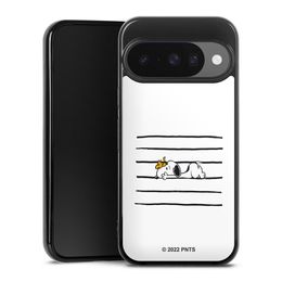 DeinDesign Google Pixel 10 Handy Silikon H&uuml;lle Case schwarz Handyh&uuml;lle Snoopy Dog Peanuts