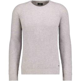 Rundhalspullover Ragman, Herren, Gr. 52, grau, 011, 90% Wolle 10% Baumwolle, Rundhals, Pullover Rundhalspullover