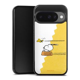 DeinDesign Google Pixel 10 Pro Handy Silikon H&uuml;lle Case schwarz Handyh&uuml;lle Snoopy Peanuts Children