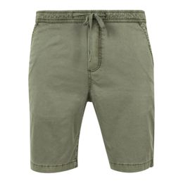 Stoffhose Urban Classics "Urban Classics Herren Stretch Twill Joggshorts", Herren, Gr. 5XL, US-Gr&ouml;&szlig;en, olive, 98% Baumwolle, 2% Elasthan, unifarben, normal, Hosen Stoffhose