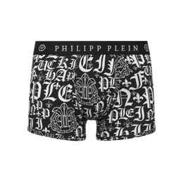 Boxer Philipp Plein "Boxer", Herren, Gr. S, 02, schwarz, Obermaterial: 48% Baumwolle, 48% Modal, 4% Elasthan, Unterhosen