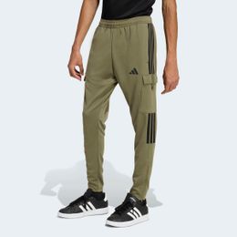 Sporthose adidas Sportswear "M TIRO CARGO P", Herren, Gr. L, N-Gr, olive strata, schwarz, Hosen Sporthose