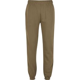 Urban Classics Herren Jogginghose "Urban Classics Basic Essential Sweatpants"paleolive, Gr. S, unifarben, 50% Baumwolle, 50% Polyester, Hosen