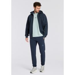 Kapuzensweatshirt adidas Sportswear "M A SZN FL FZ", Herren, Gr. L, aurora ink, Obermaterial: 70% Baumwolle, 30% Polyester, Sweatshirts, Kapuzenjacke mit Rei&szlig;verschluss
