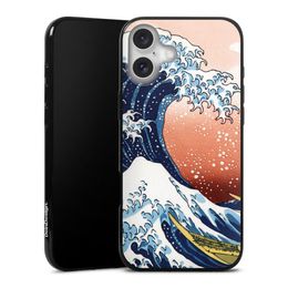 DeinDesign iPhone 16 Plus Handy Silikon H&uuml;lle Case schwarz Handyh&uuml;lle Die Gro&szlig;e Welle Vor Kanagawa Art Japan