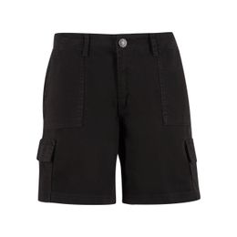 Cargoshorts Urban Classics "Urban Classics Ladies Cotton Cargo Shorts", Damen, Gr. 30, Normalgr&ouml;&szlig;en, schwarz, 98% Baumwolle, 2% Elasthan, unifarben, normal, Hosen