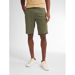Chinoshorts PETROL INDUSTRIES, Herren, Gr. XL, N-Gr, gr&uuml;n (dusty army), Web, Obermaterial: 99% Baumwolle, 1% Elasthan, unifarben, regular fit kniefrei, Hosen Chinoshorts, Sommerhose mit G&uuml;rtel