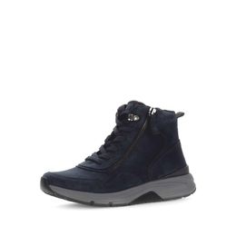 Sneaker Gabor "Sneaker high Rauleder", Damen, Gr. 38,5, blau, Schuhe Sneaker