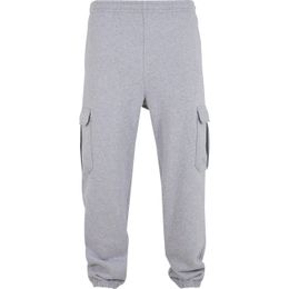 Jogginghose Urban Classics "Urban Classics 90&lsquo;s Cargo Sweatpants", Herren, Gr. XXL, US-Gr&ouml;&szlig;en, erdgrau, 80% Baumwolle, 20% Polyester, unifarben, relaxed fit, Hosen Jogginghose