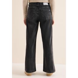 Loose-fit-Jeans Street One, Damen, Gr. 32, L&auml;nge 30, dunkelgrau washed, Jeans, 81% Baumwolle, 17% Polyester, 2% Elasthan, unifarben, normal, Jeans, in grauer Waschung