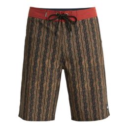 Boardshorts Quiksilver "Surfsilk Straight 20", Herren, Gr. 28(XS), schwarz horizons, Obermaterial: 88% Polyester, 12% Elasthan;, Hosen