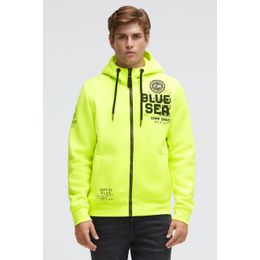 Kapuzensweatjacke CAMP DAVID, Herren, Gr. 4XL, gelb, Material: 65% Polyester, 35% Baumwolle, bedruckt, bestickt, regular fit normal, eingesetzt Rippb&uuml;ndchen, Sweatjacken, mit Baumwolle