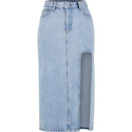 Sommerrock DEF "DEF DEF Queens Skirt", Damen, Gr. S, lightblau, 100% Baumwolle, unifarben, loose fit, R&ouml;cke