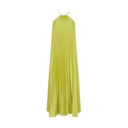 Lily & Lionel Midikleid LILY AND LIONEL "Philomena Halter Neck Pleated Maxi Dress Damen", Damen, Gr. 40, Normalgr&ouml;&szlig;en, gr&uuml;n, 100% Polyester, Kleider Midikleid