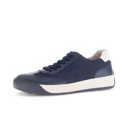 Gabor Damen Sneaker "Sneaker low Materialmix Leder", Gr. 37blau, Schuhe