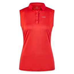 Pikeur Sports Collection &Auml;rmelloses Polo-Shirt rot Damen 46