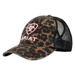 Ariat Cap Embellished Logo Cheetah Print schwarz Einheitsgr&ouml;&szlig;e