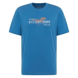 Mustang T-Shirt Style Austin blau Herren XXXL