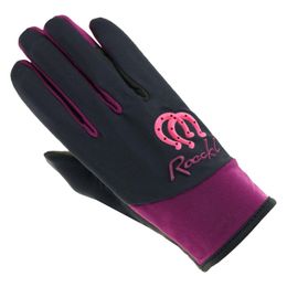 Roeckl Kinder-Reithandschuhe KEYSOE black/purple Damen 7.0