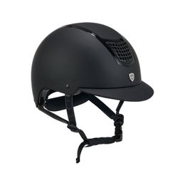 EQUESTRO Reithelm Eclipse Plain Matt schwarz/schwarz S (53-55)