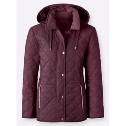 WITT Damen Winterjacke mit Schlingenknopf-Verschluss, burgund, Gr&ouml;&szlig;e 36