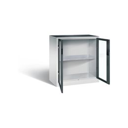 C+P Werkzeugschrank Acurado, H1000xB930xT500mm, Front Anthrazitgrau, Korpus Lichtgrau (8821-055) ; C + P M&ouml;belsysteme (8821-055|S10205)