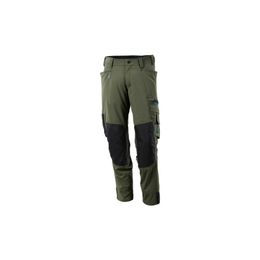 Mascot Hose mit Knietaschen, Stretchstoff Hose Gr&ouml;&szlig;e 76C43, moosgr&uuml;n (17179-311-33-76C43)