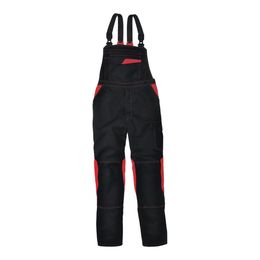 K&Uuml;BLER WORKWEAR K&uuml;bler IMAGE DRESS Latzhose schwarz/mittelrot 90 ; K&uuml;bler Workwear (3347 3411-9955-90)