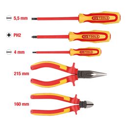 KS Tools ERGOTORQUE VDE Zangen- und Schraubendreher-Satz, 5-teilig Variante 1 (117.1170)
