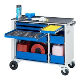 Rau Werkzeugwagen mit 6 Schubladen & Lochwandauszug Metall BxTxH 1025x520x890mm (02-10400.11)