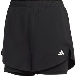 Adidas Min 2in1 Funktionsshorts Damen - Gr&ouml;&szlig;e XS - schwarz