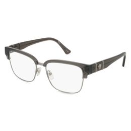 Versace VE3348 Brille Herren | Fassung: Vollrand, Quadratisch, Grau Transparent