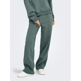 Sweathose Only "ONLBEST STRAIGHT PANT SWT NOOS", Damen, Gr. S (36), N-Gr, gr&uuml;n (balsam gr&uuml;n), Sweatware, Obermaterial: 65% Polyester, 35% Baumwolle, unifarben, lang, Hosen Sweathose