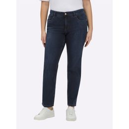 Ascari sheego Gro&szlig;e Gr&ouml;&szlig;en 5-Pocket-Jeans in Stretch-Qualit&auml;t, blue-stone-washed, Gr&ouml;&szlig;e 44 - Damen