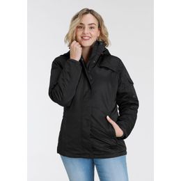 Maier Sports sheego Gro&szlig;e Gr&ouml;&szlig;en Winterjacke, schwarz, Gr&ouml;&szlig;e 46 - Damen