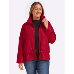 sheego Gro&szlig;e Gr&ouml;&szlig;en Blousonjacke mit Tunnelzug, rot, Gr&ouml;&szlig;e 54 - Damen