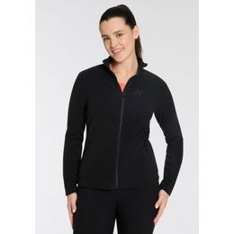 Maier Sports sheego Gro&szlig;e Gr&ouml;&szlig;en Fleecejacke, schwarz, Gr&ouml;&szlig;e 56 - Damen