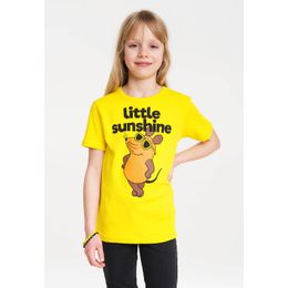 T-Shirt logoshirt "Maus Little Sunshine", M&auml;dchen, Gr. 170/176, bunt (mehrfarbig), 100% Baumwolle, bedruckt, normal, Rundhals, Shirts T-Shirt, mit niedlichem Frontprint