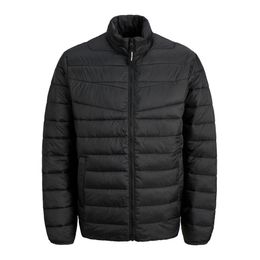 Jack & Jones Steppjacke JACK & JONES "JJWEST LIGHT PUFFER COLLAR", Damen, Gr. S, schwarz, Web, Obermaterial: 100% Nylon, unifarben, Jacken Steppjacke